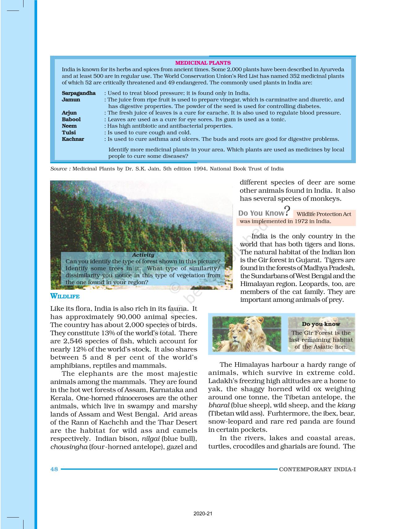 Natural Vegetation And Wild Life - NCERT Book of Class 9 Geography ...